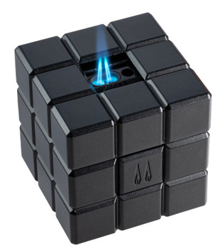 Colibri Heritage Cube Desk Lighter - Black - Cigar Hut