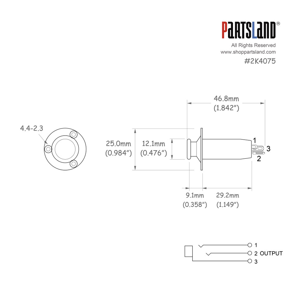 End Pin Output Jack / Solder type