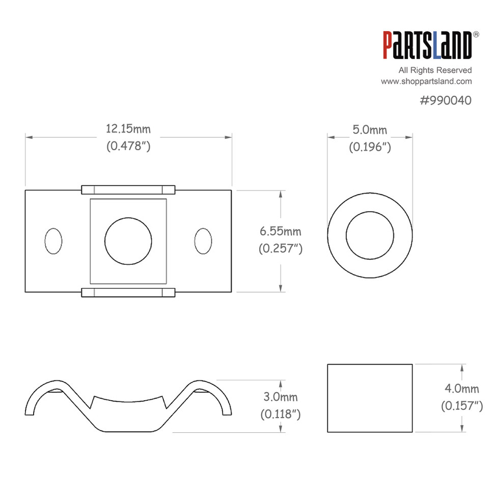 Vintage style String Retainer / Large