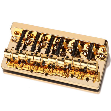 Thick Solid Brass Plate 6-string Bass Bridge