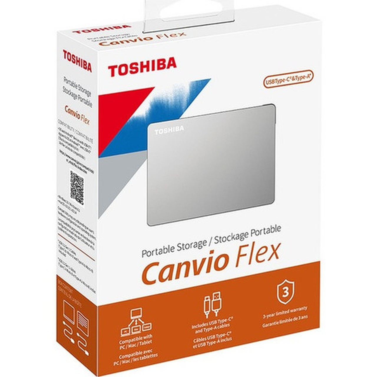 Toshiba Canvio Flex HDTX140XSCCA 4 TB Portable Hard Drive - (HDTX140XSCCA)
