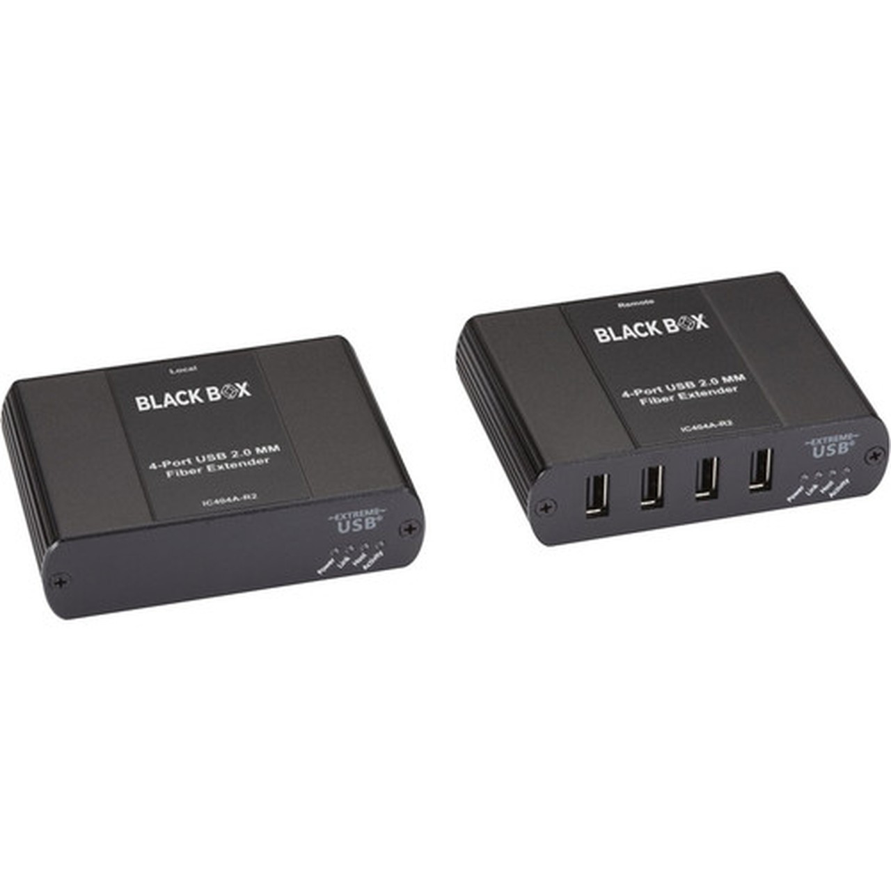 Black Box USB 2.0 Extender - Multimode Fiber, 4-Port - 4 x (IC404A-R2)