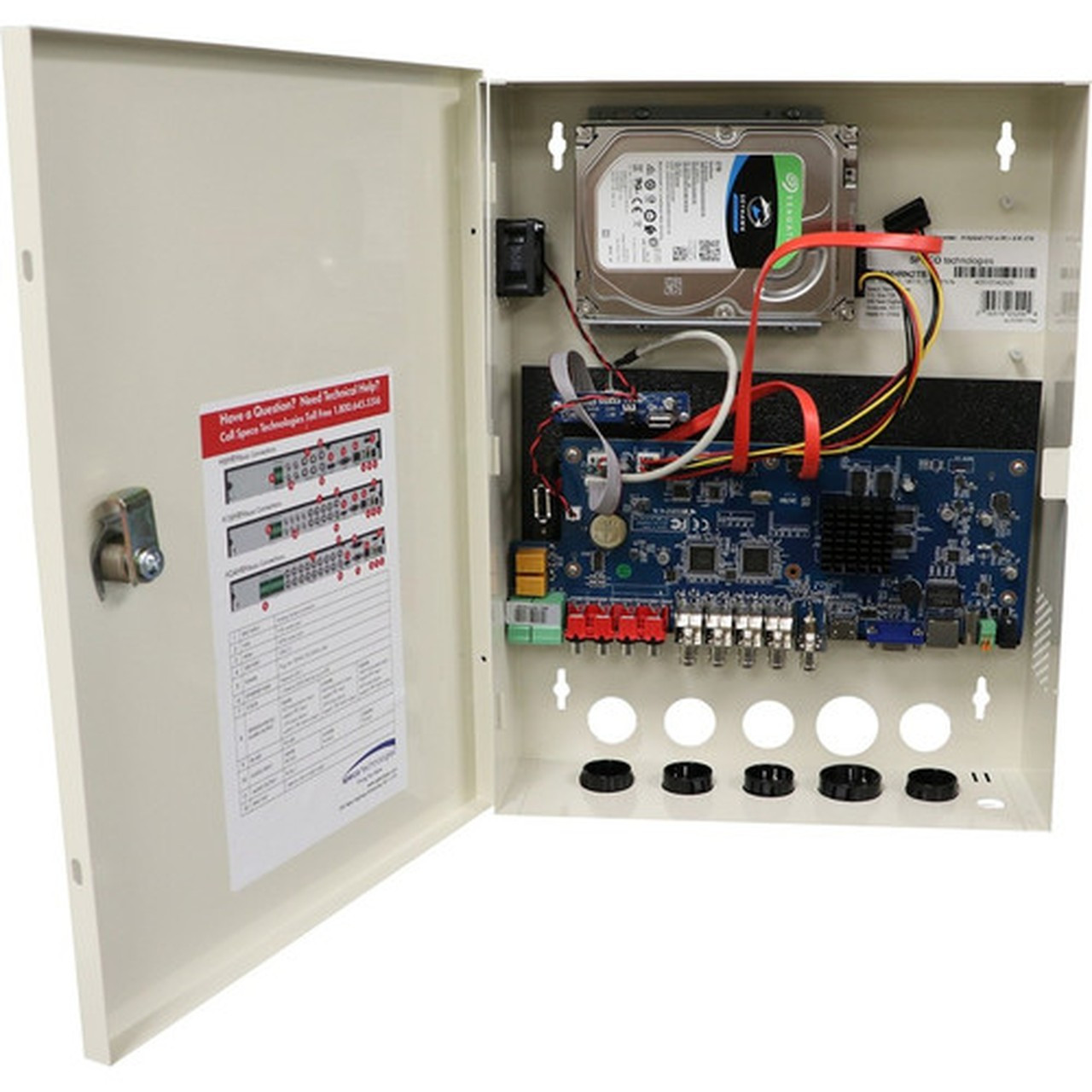Speco 6 Channel Hybrid Wall Mount Digital Video H6WHRN4TB