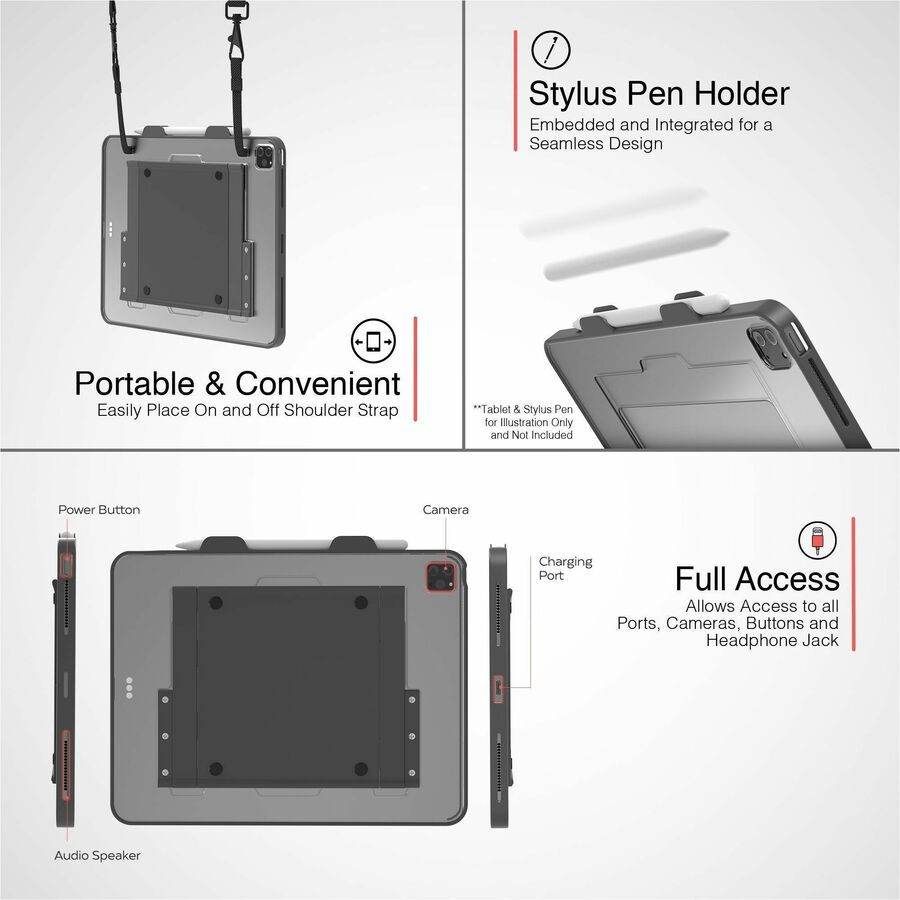 CTA Digital Tablet Carrying Case for iPad Pro 11" with - - (PAD-TKSC11)