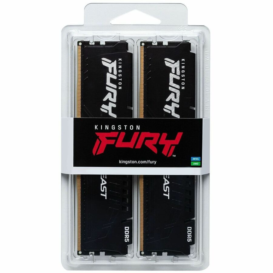Kingston FURY Beast RAM Module - For Motherboard - 64 GB (2 ...