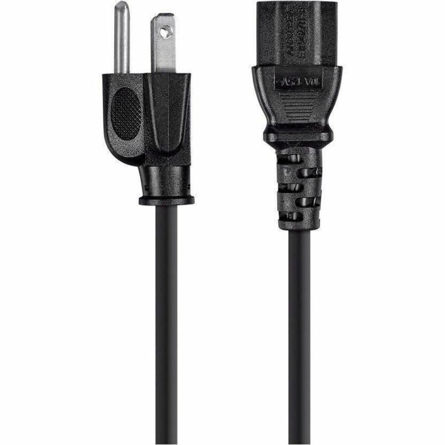 Monoprice Standard Power Cord - 18 Gauge - 125 V / 10 A - - (24197)