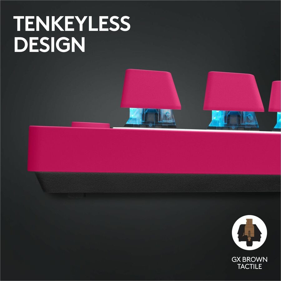 Logitech G PRO X TKL Gaming Keyboard - Cable Connectivity - (920-013133)