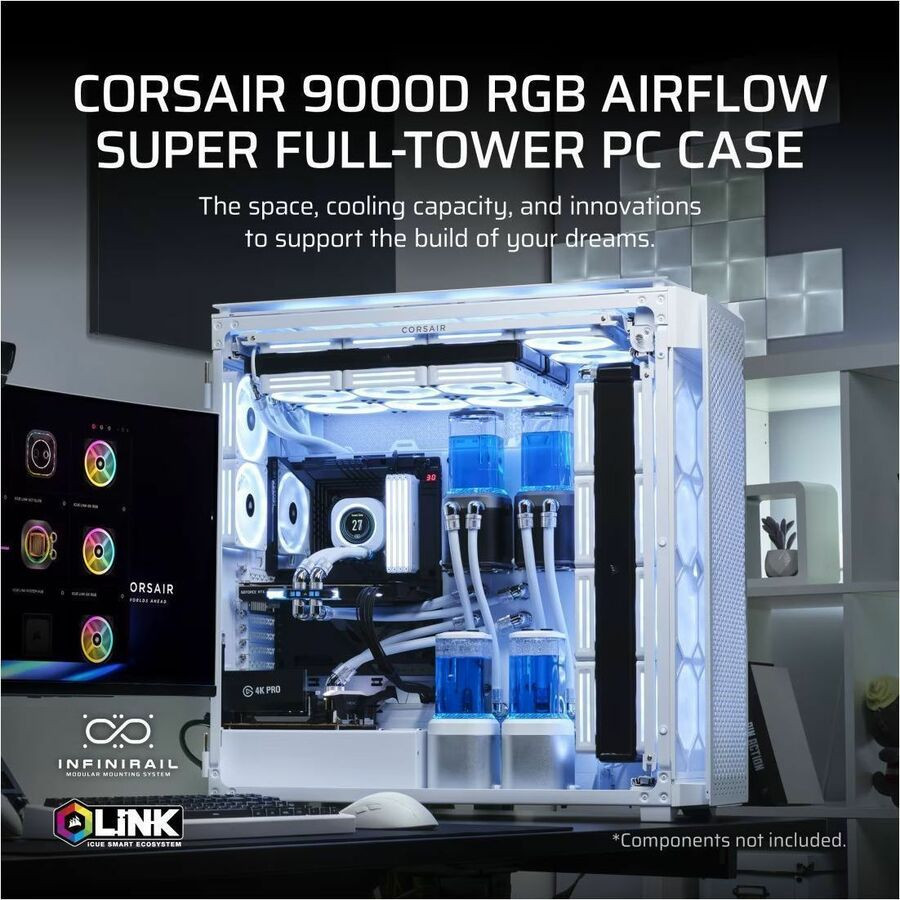 Corsair 9000D RGB AIRFLOW Super Full-Tower PC Case - - - - (CC-9011274-WW)