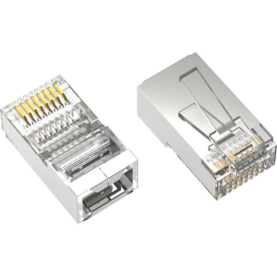 Axiom RJ45 Cat.5e Shielded Plug, Solid/Stranded Wire, 50 - (RJ45C5SS100-AX)