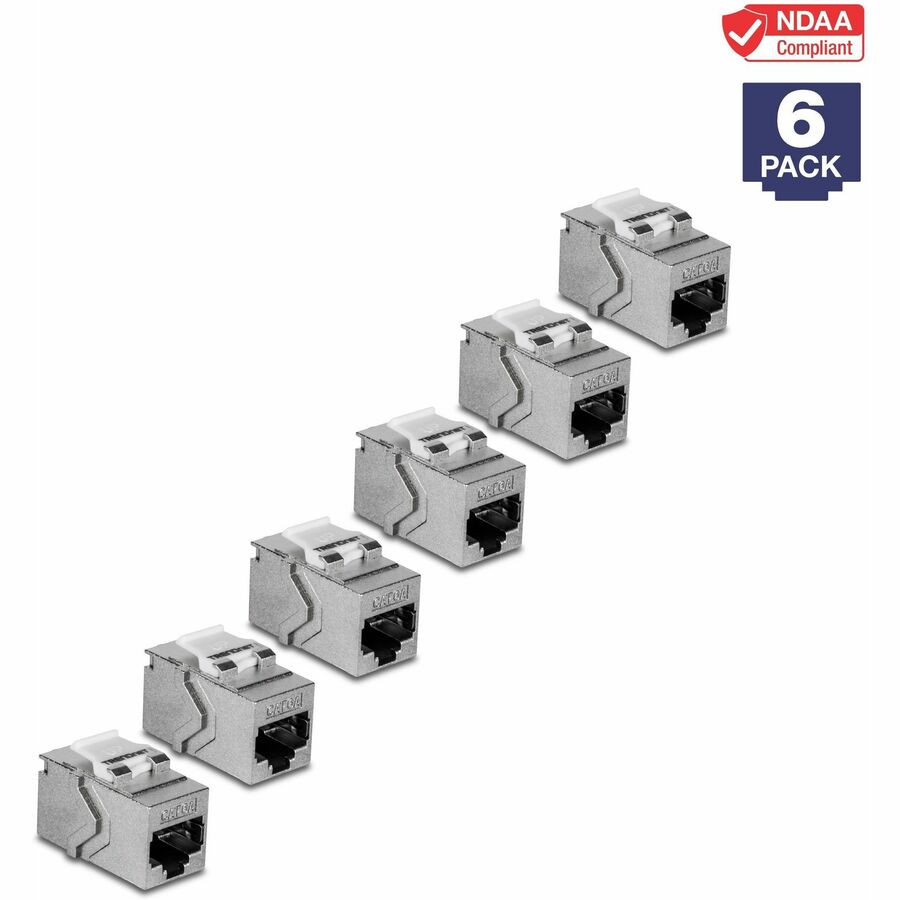 TRENDnet Cat6A RJ-45 Keystone Inline Coupler (6-Pack) - 6 - (TC-KC06C6A)