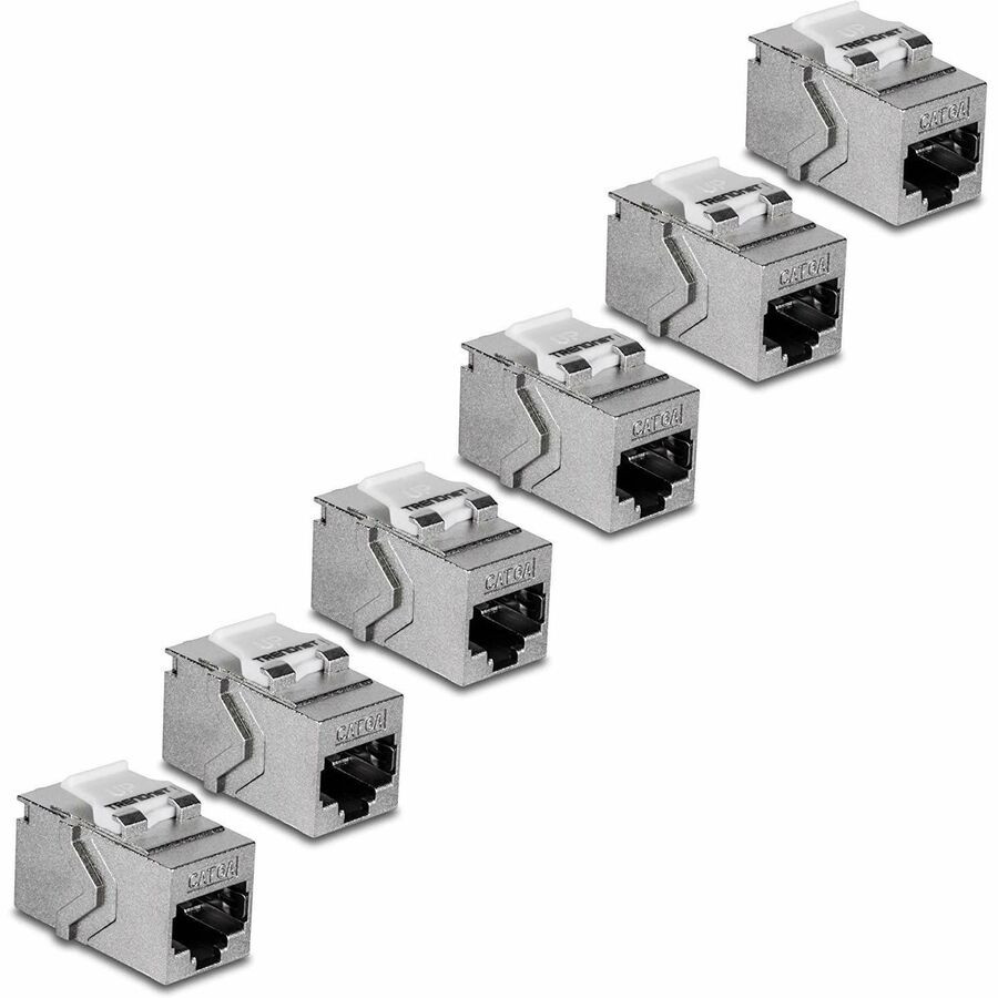 TRENDnet Cat6A RJ-45 Keystone Inline Coupler (6-Pack) - 6 - (TC-KC06C6A)