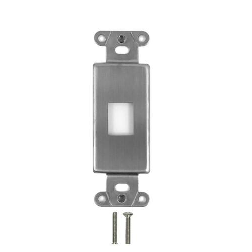 Decora Strap 1-Port Keystone Stainless Steel FN-WP-D1P-SS