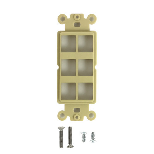 Decora Strap 6-Port Keystone Ivory FN-WP-D6P-IV