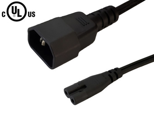 IEC C14 to IEC C7 Power Cable SPT-2 FN-PWC-117-06-CT