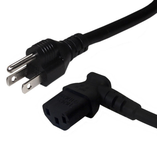 NEMA 5-15P to IEC C13 Right Angle Power Cable FN-PW-105R3-03