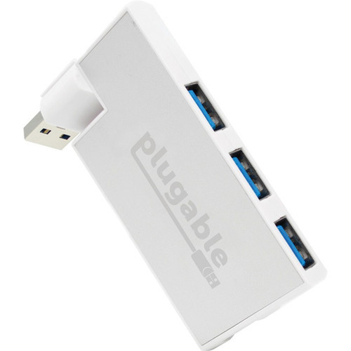 Plugable USB Hub, Rotating 4 Port USB 3.0 Hub, Powered USB (USB3-HUB4R)