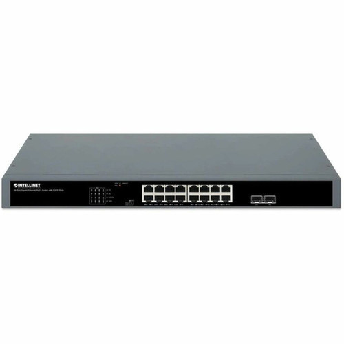 Intellinet 16-Port Gigabit Ethernet PoE Switch with 2 561983