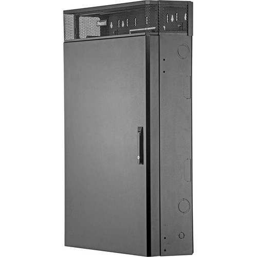 Panduit TrueEdge Vertical Wall Mount Enclosure, 3RU, Black (WME3BL)