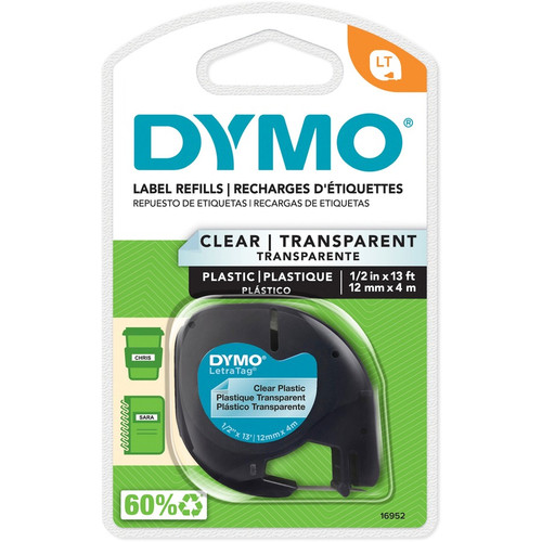 Dymo Letra Tag Labelmaker Tapes 1/2" 12.70 mm Width 16952