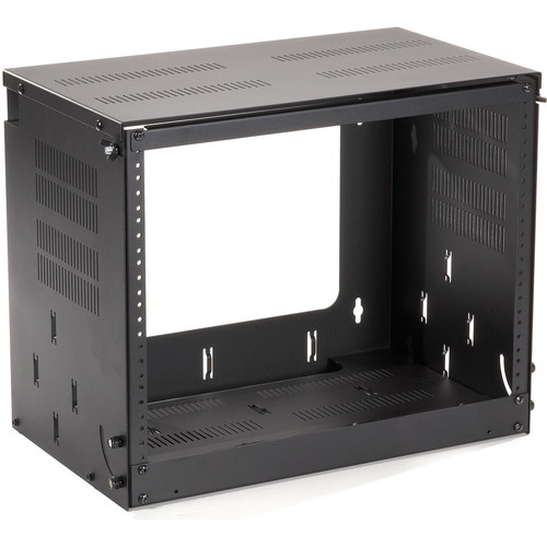 Black Box 8U Bottom-Hinged Panel Steel Black 8U RM687