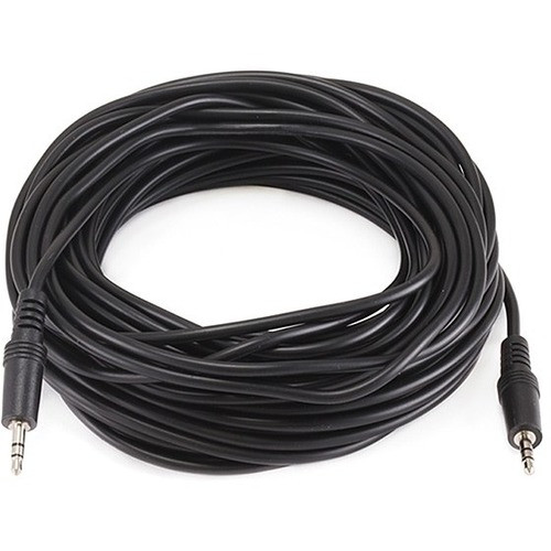 Monoprice 50ft 3.5mm Stereo Plug/Plug M/M Cable Black 647