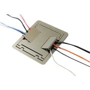 Wiremold Series Four-Compartment Shallow Stamped RFB4-SS