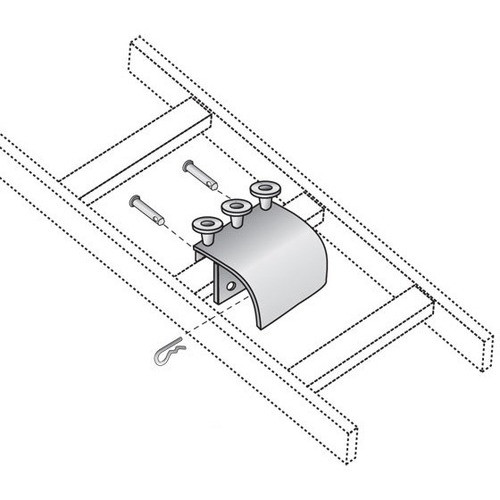 Black Box Ladder Rack Radius Drop Kit Gray Aluminum RM866