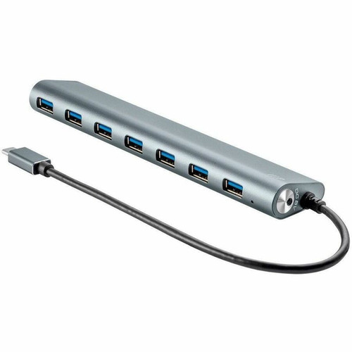 Monoprice SuperSpeed 7-Port USB-C Hub Gray USB Type C 14909