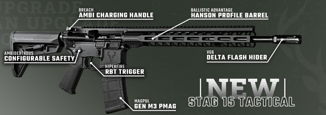 Stag Arms Stag 15 Tactical (2022) CALIFORNIA LEGAL - .223/5.56 - FDE