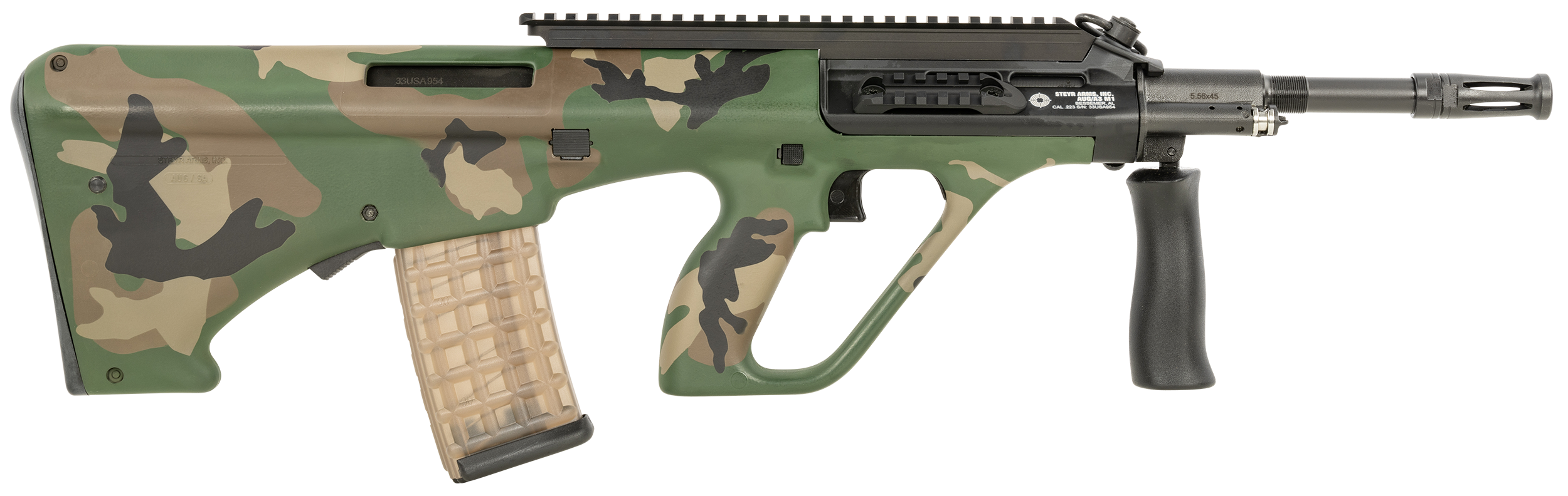 Steyr AUG A3 M1 CALIFORNIA LEGAL - .223/5.56 - M81 Woodland - Wilde ...