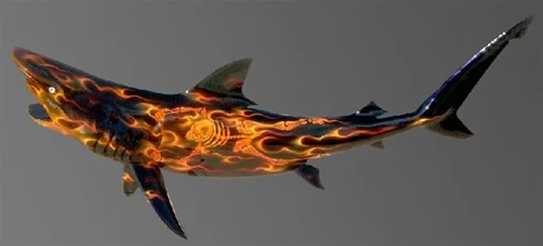Flamed Fish Mounts | Fire Flame Shark Mounts | Custom Fire Mounts - Page 2