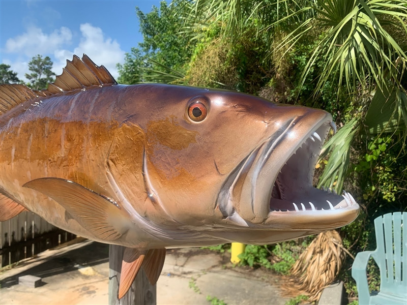45 Inch Cubera Snapper Fish Mount Replica Reproduction For Sale