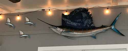 8 Inch Left Facing Flying Fish Fish Mount Replica Reproduction