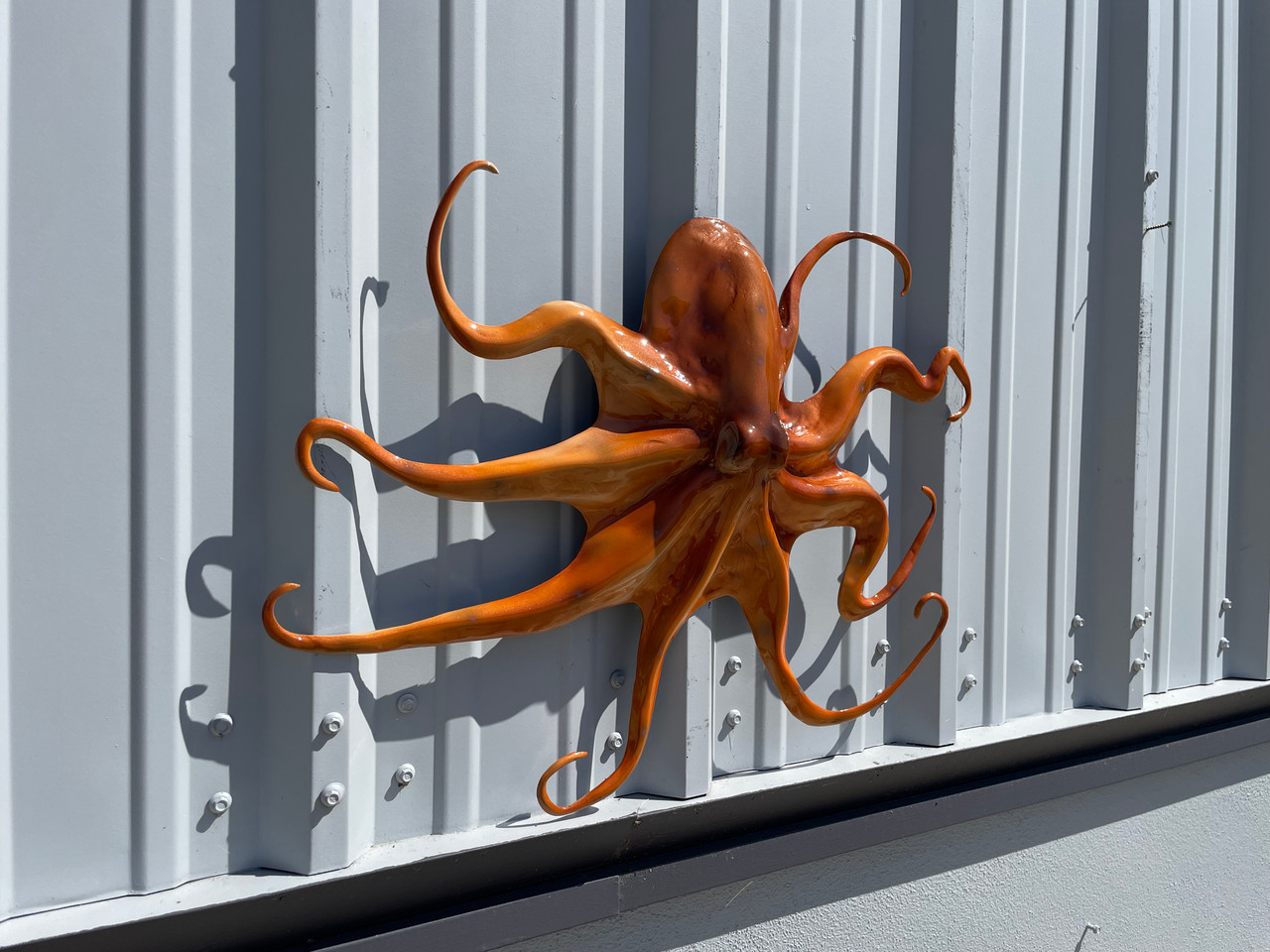 28 Inch Octopus Half Mount Octopus Half Sided Replica Orange Octopus