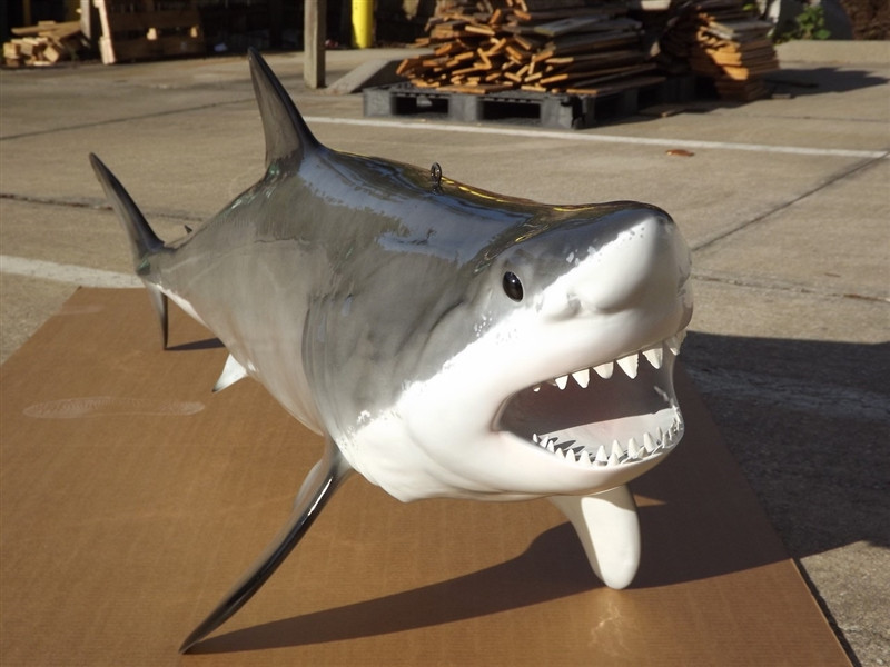 76 Inch Great White Shark 3D Suspension Mount Replica For Sale