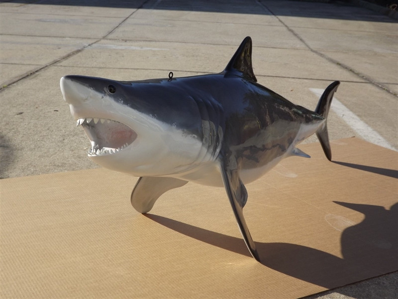 76 Inch Great White Shark 3D Suspension Mount Replica For Sale