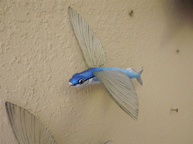 6 Inch Flying Fish Baitfish Mount Replica Reproduction For Sale