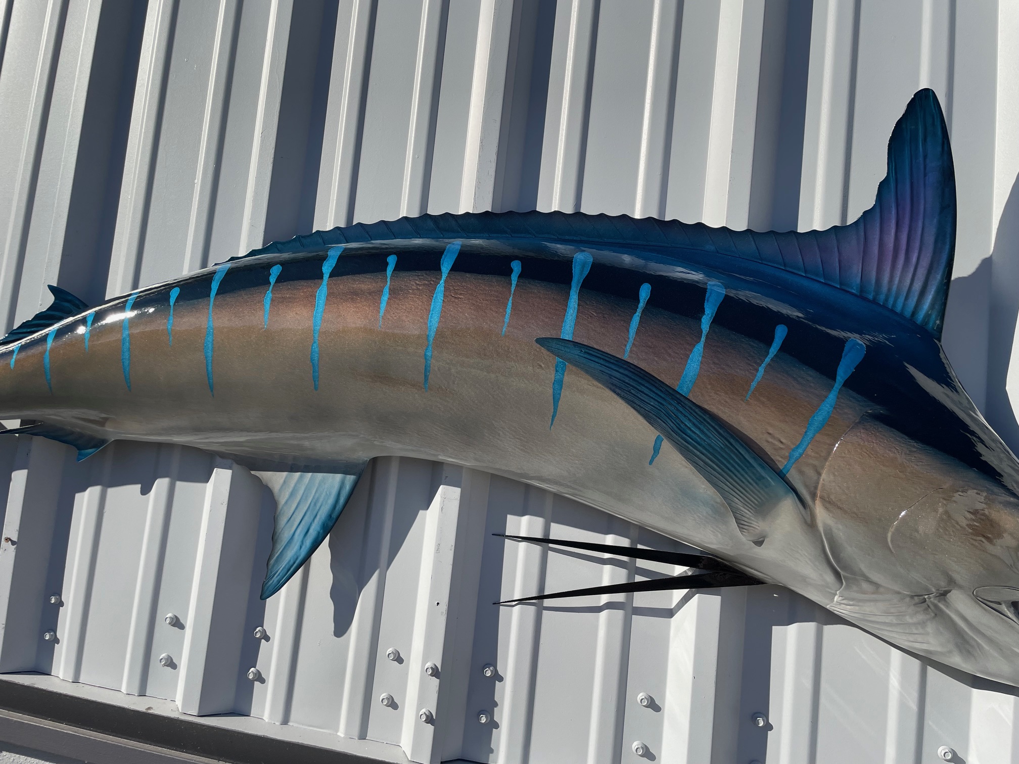 90 Inch Striped Marlin Half Mount Striped Marlin Half Sided Fish Replica