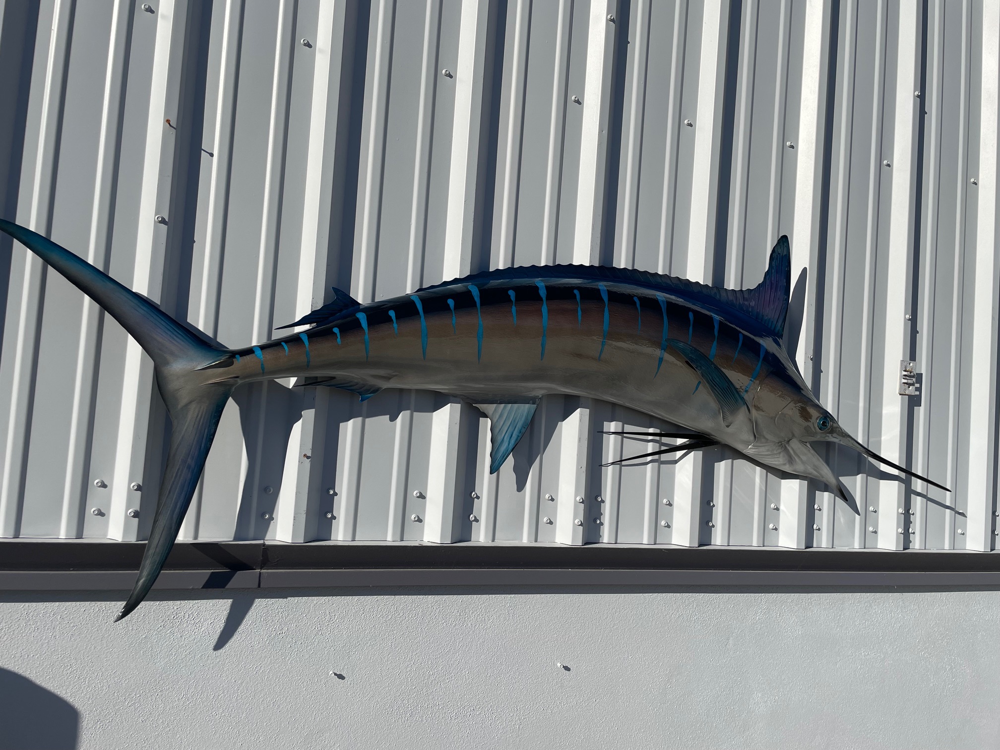 90 Inch Striped Marlin Half Mount Striped Marlin Half Sided Fish Replica