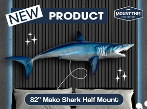 Introducing The All New 82 Inch Mako Shark Half Mount - Mount This Fish Co.