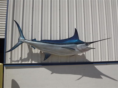 124 Inch Black Marlin Fish Mount Replica Reproduction For Sale
