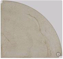 Cast Stone Ivory Corner Shelf | Stone | 33-003