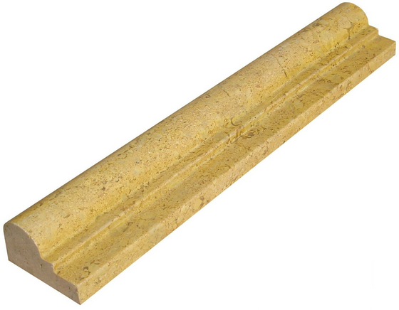 Travertine Gold Rail Molding | 1.5 x 12 | 958