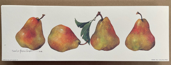 Pears- Signed by Carolyn Shores Wright |By the Case- 100 per Case|