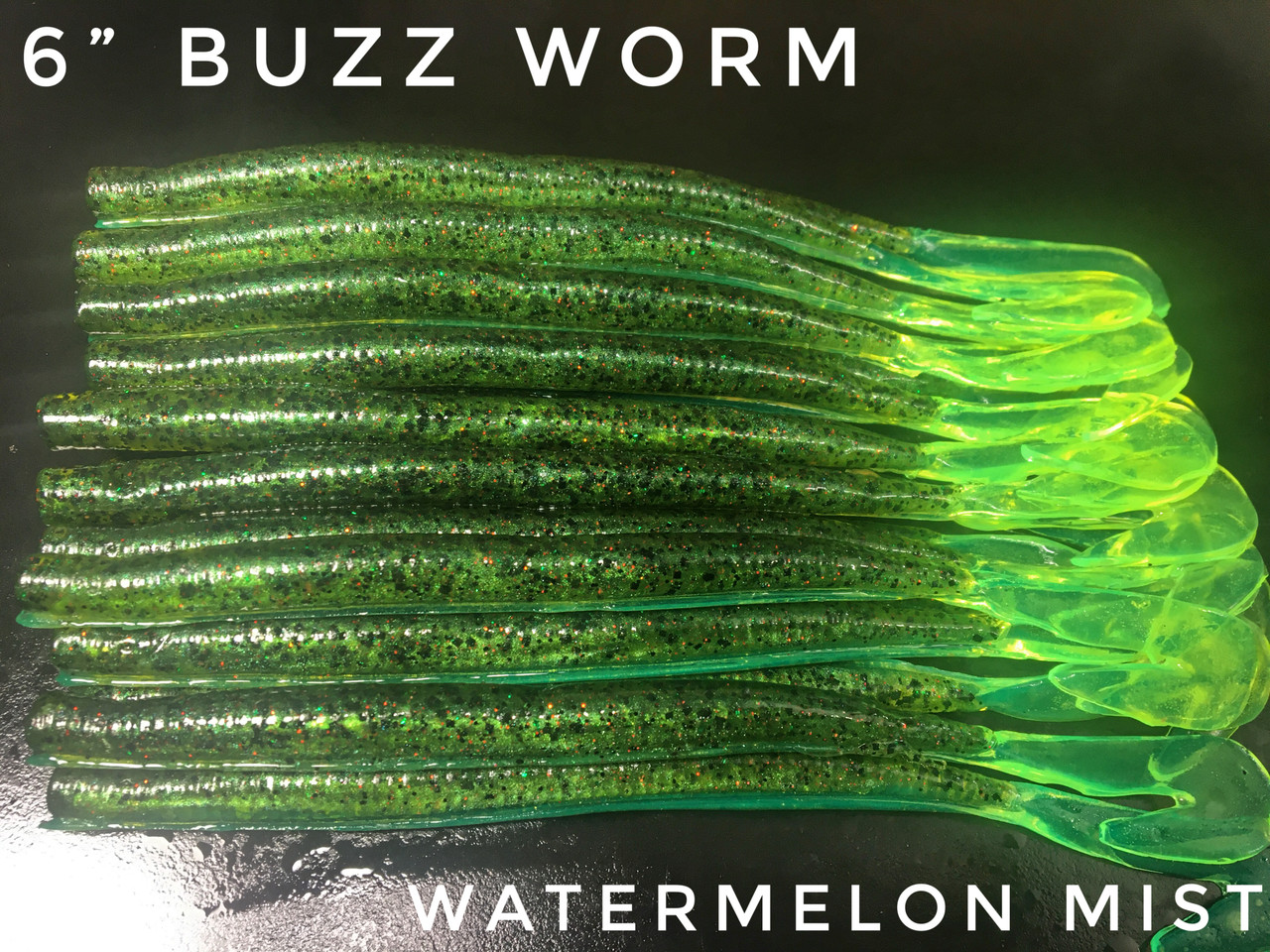 6" Buzz Worm - Paul Krew Custom Baits