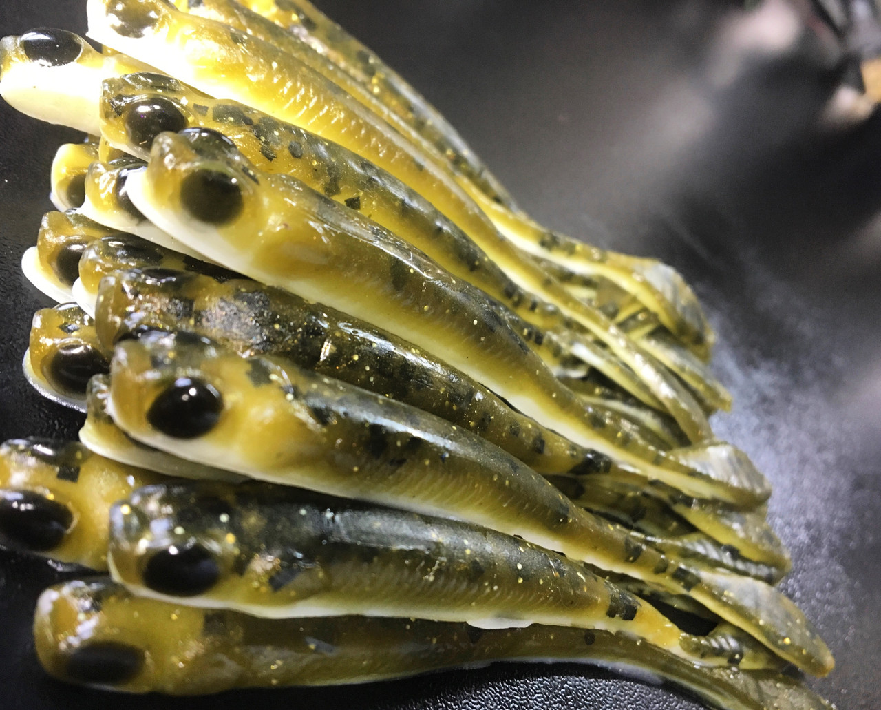 *Limited Run* 3.5" Drop Shot Minnow Color: Natural Perch 30 count pack ...