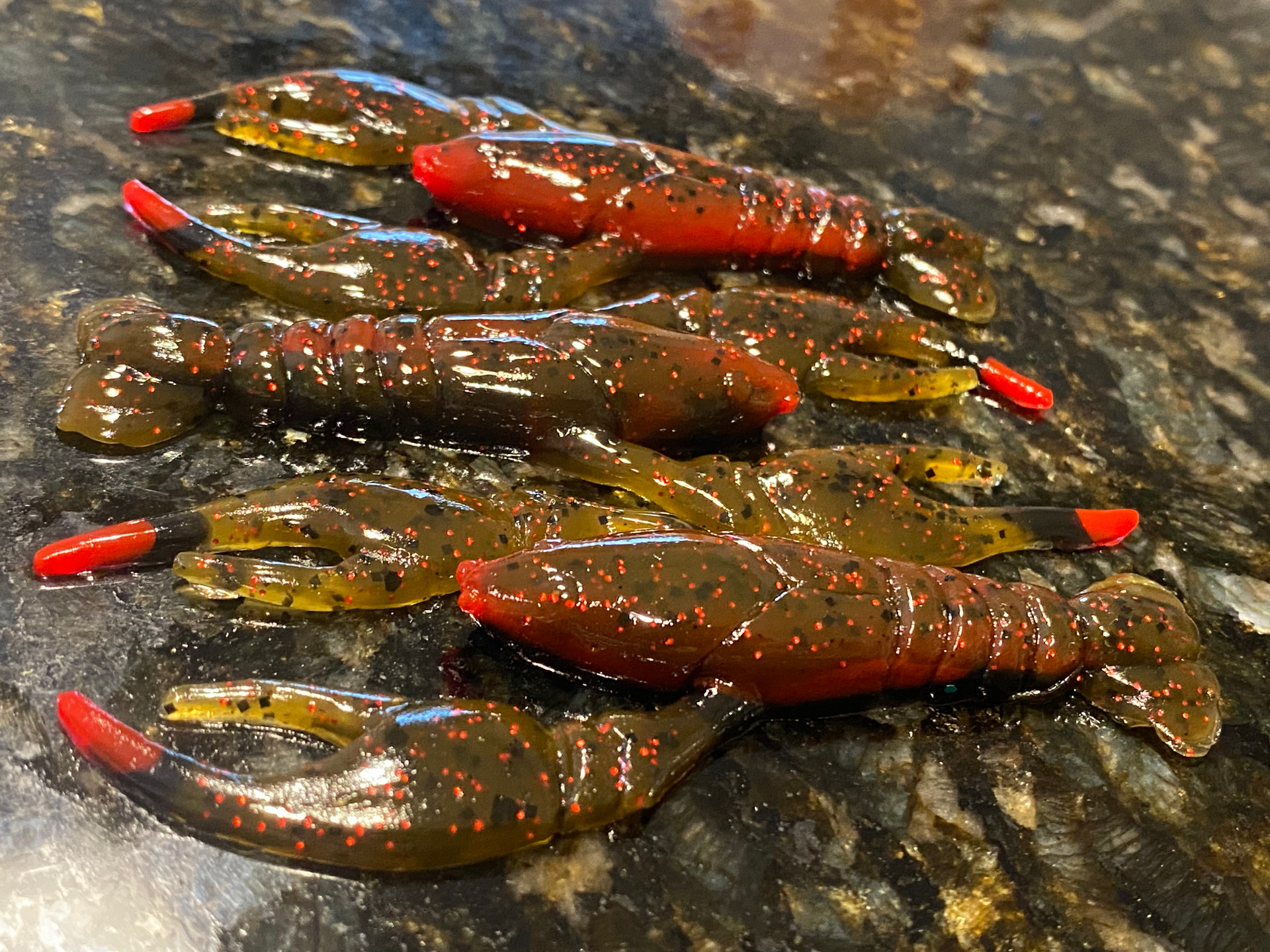 3.5" Live NEKO / Ned Rig Craw Color: Chili Craw 30 count pack (Pre ...