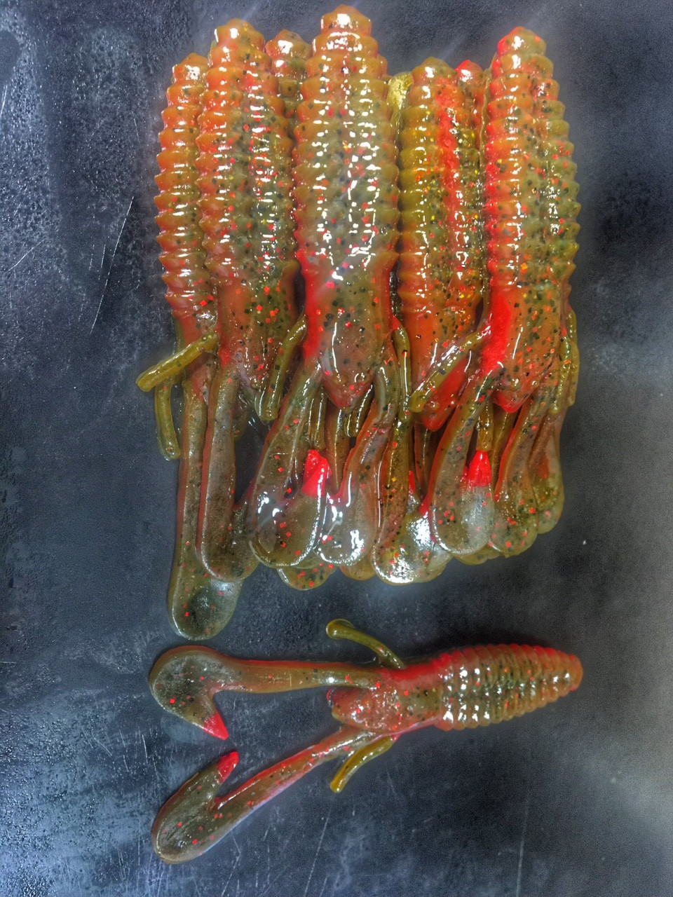 4.5 Ignite Craw Color: Chili Craw 30 count pack (Pre Order 2-3 Weeks ...