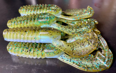 4" VIPER Craw Color: Green Pumpkn Blue 25 Count Pack (Pre Order 2-3 ...