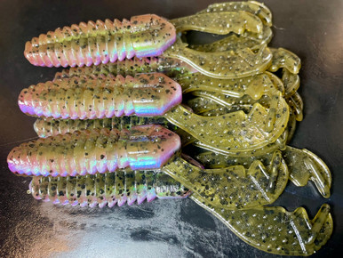 4" VIPER Craw Color: Sweet Green Pumpkn 25 Count Pack (Pre Order 2-3 ...